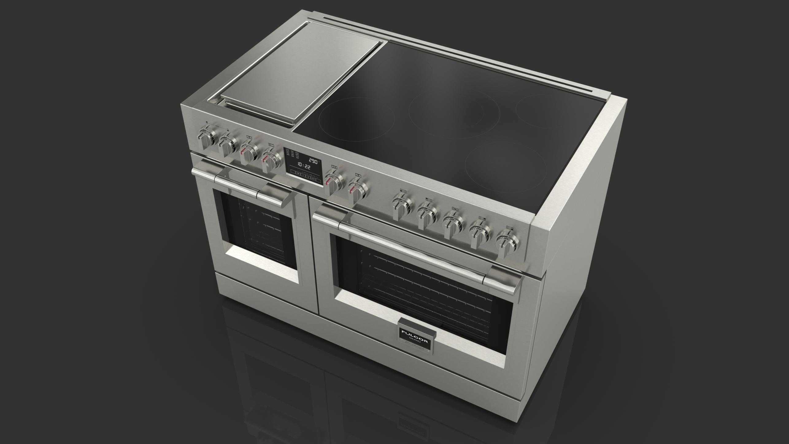 SOFIA 48” PRO INDUCTION RANGE WITH GRIDDLE | Fulgor Milano